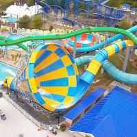 China 304 Stainless Steel FRP Giant Tornado Water Slide 12m-17m Platform Height 480 People Per Hour for sale