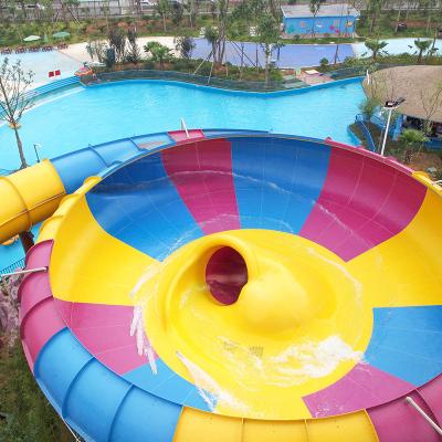 China Double Behemoth Bowl Water Slide 11m 18m Platform High Speed Inflatable Raft Water Park Attraction for sale