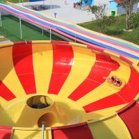 China High Speed Space Bowl Water Slide Space Bowl Slide 10m FRP Thrill Ride Water Park Equipment for sale