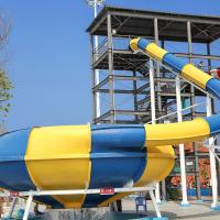 China High Speed Space Bowl Water Slide Space Bowl Slide 10m FRP Thrill Ride Water Park Equipment for sale