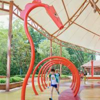 China Fiberglass Steel Water Park Splash Pad Accessories 0.8-18m Height Customizable for sale