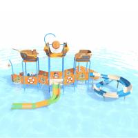 China SWJ-003 Fiberglass Water Playground   Pirate Theme Of The Caribbean Water House Playground Interactive Water Play Childrens Splash Theme for sale