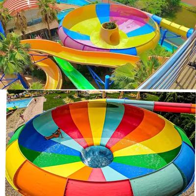 China Commercial Space Bowl Water Slide Glassfiber 304 Stainless Steel 18.66m Diameter 480 Persons Per Hour for sale