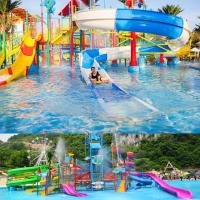 China Commercial Water Park Magic Carpet Slide 10-20m Height Metal Fiberglass Custom for sale