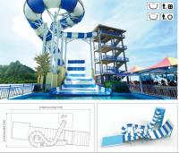 China 304 Stainless Steel Water Park Slide 7-30m Platform Height Body Glide Amusement Equipment for sale