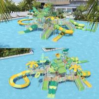 China Commercial Water Slide Splash Pad Playground 0.8-18m Height Customizable CE ISO9001 for sale
