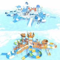 China Interactive Water Play Childrens Splash Pad Water Slide Splash Park Equipment for sale