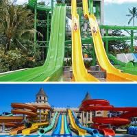 China High Speed Tall Water Slide 30m Height Vertical Drop Body Slide for Parks for sale