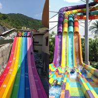 China Commercial Water Slide Playground Equipment 1.9-18m Height Customizable for Kids Adults for sale