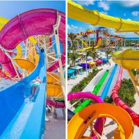 China Glassfiber 304 Steel Spiral Water Slide 14.7m Height 480 Persons Per Hour Amusement Park for sale