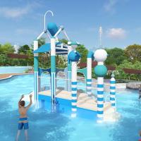 China Custom Modular Water Slides for Water Houses FRP  304 Stainless Steel  Straight Spiral  Wide Slides for sale