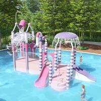 China Custom Modular Water Slides for Water Houses FRP  304 Stainless Steel  Straight Spiral  Wide Slides for sale