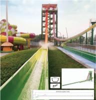 China 14m/s Max Speed Water Park Giant Flume Slide 304 Stainless Steel FRP for sale