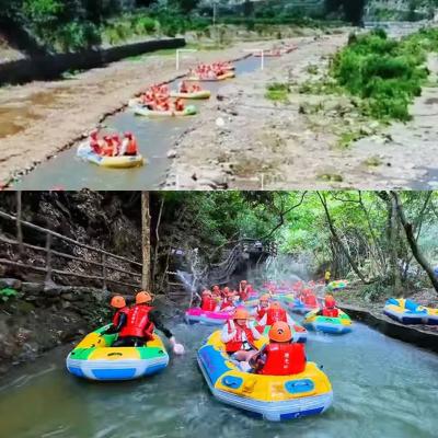 China Commercial Lazy River Water Park Ride 0.9m Depth 30kW Pump for Family Fun for sale