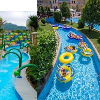 China Family Lazy River  Commercial Rafting River 166m Length 450 Sqm Family Rafting River All Age 0.9 Depth Aquatic Center Leisure for sale