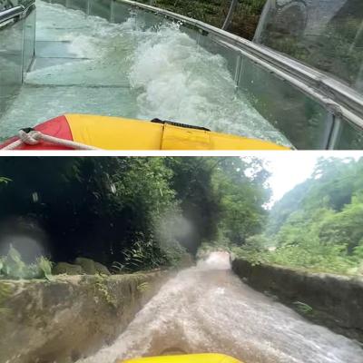 China Commercial Lazy River Water Park Attraction 0.9m Depth 30kW Pump Single Double Tube for sale