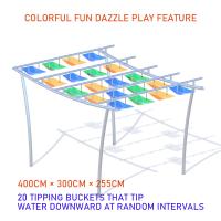 China Colorful Flip Bucket Splash Pad Accessory 20 Buckets 1.5-2.5L Water Park Play Feature for sale