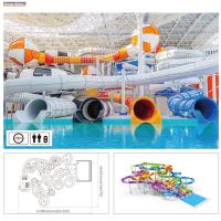 China Large Commercial Water Slide Custom Design 1.9-18m Height Fiberglass Park Slide for sale