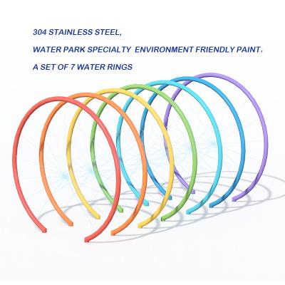 China Rainbow Water Play Ring 304 Stainless Steel 180cm Diameter Commercial Splash Pad for sale