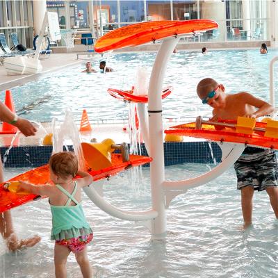 China 304 Stainless Steel Cascading Flow Disk 155cm x 175cm x 162cm Commercial Splash Pad Water Park Accessory for sale