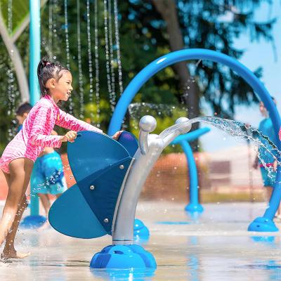 China Commercial Splash Pad Water Butterfly 360° Rotating Spray SS304 Stainless Steel 65x36x105cm for sale