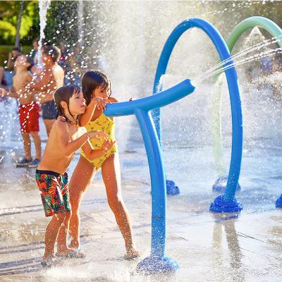 China Bent-Nozzle Water Cannon 304 Stainless Steel 87cm x 25cm x 102cm Commercial Splash Pad Accessory for sale