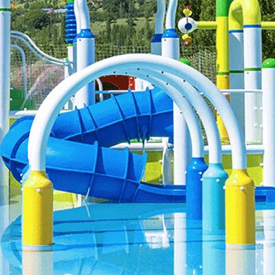 China Commercial Splash Pad Water Curtain Gate Set of 3 Rings 304 Stainless Steel 200x267x220cm for sale