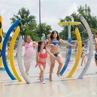 China Commercial Water Play Corridor 285x212x185cm SS304 Splash Pad for Water Park for sale