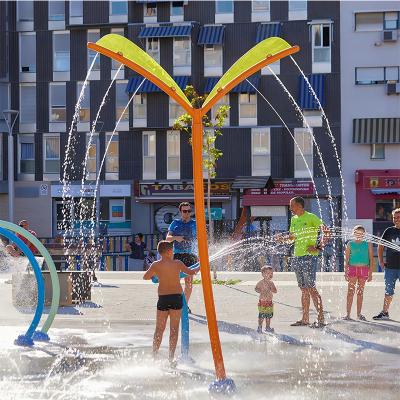 China Commercial Water Play Rotating Tree 3-Piece Set 304 Stainless Steel Splash Pad 260cm Height for sale