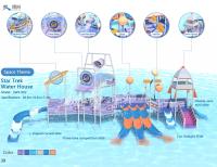 China Space Theme Water House Star Trek Water Park Equipment  Custom Design  Interactive Water Play Childrens Splash Pad Water Slide Splash Park Equipment for sale