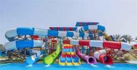 China Children's Combination Slide Custom FRP & 304 Stainless Steel Water Park Slide Set Kids Water Slide Interactive Splash Water Play for sale