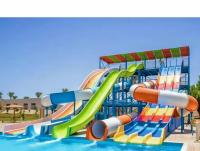 China Children's Combination Slide Custom FRP & 304 Stainless Steel Water Park Slide Set Kids Water Slide Interactive Splash Water Play for sale