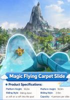 China Commercial Magic Flying Carpet Slide | 18m Platform Height | 4-Person Raft | Custom FRP Water Slide with 12-Year Warranty for sale