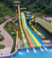 China Splash Water Playground All Age Combo Water Slide FRP Slides Splash Features Custom Aqua Play For Kids Adults for sale