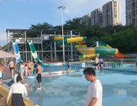 China The Cannon Water Slide 18.4m Length Body Sliding 5m Platform Barrel  Enclosed Tube Slide FRP Water Supply System for sale