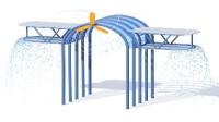 China Launch Cabin Themed Water Play Kids Happy Paradise Water Spray Feature Compact Splash Pad Equipment  For Children for sale