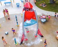 China Commercial Toddler Splash Pad Equipment Package 304 SS PC/FRP 4-in-1 Water Play CombSplash Water Playground for sale