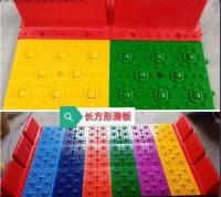 China Commercial Large Rainbow Dry Slide Land Slide Wheeled Slider Block  Expansion Ride Campsites rainbow slide on the hill for sale