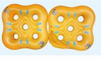 China 5 Person Inflatable Water Slide Tube 90 Inch Flower Shaped Raft Four Person Cloverleaf Tube Safety Tube Water Slide Raft for sale