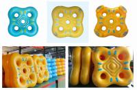 China 5 Person Inflatable Water Slide Tube 90 Inch Flower Shaped Raft Four Person Cloverleaf Tube Safety Tube Water Slide Raft for sale