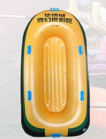 China Wholesale 2.4m Drift Boat For Water Parks And Lazy Rivers 0.9mm PVC Tarpaulin Strap Handles 4-6 Person Capacity OEM Inflatable Rafting Boat for sale