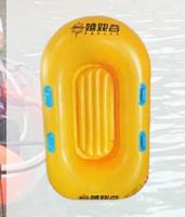 China Wholesale 2.4m Drift Boat For Water Parks And Lazy Rivers 0.9mm PVC Tarpaulin Strap Handles 4-6 Person Capacity OEM Inflatable Rafting Boat for sale