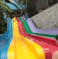 China 3-Lane Mat Racer Water Slide with Splash Pool | FRP | 5–7m Height | Include Slide Mats | Custom Build for sale