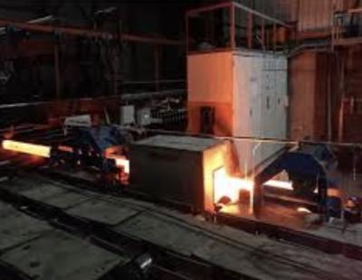 China Compact Induction Heating Furnace For Small Billet Continuous Casting And Rolling for sale