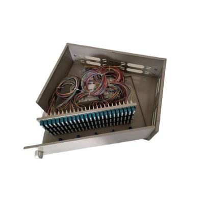 China 3U Fiber Optic Patch Panel Rack Mount 288Core LC Quad Swing Out Style for sale