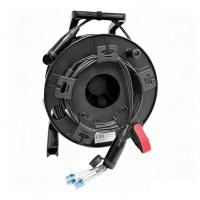 China 150M Tac Fiber TPU Armord Tactical Fiber Single-Mode 4/6/8/12 Strands Cable on Reel with SC LC ST Connectors for Live Streaming for sale