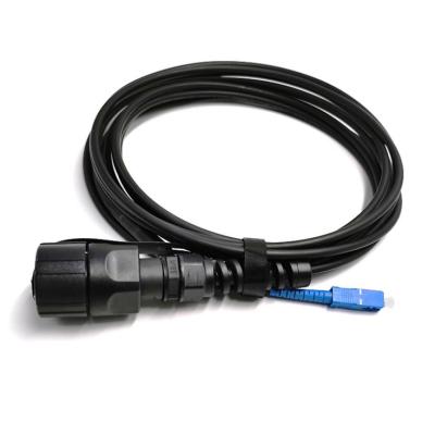 China Ip68 FTTA ODVA SC to SC UPC APC 5.0mm Outdoor Armored Waterproof Fiber Jumper Patch cord for sale