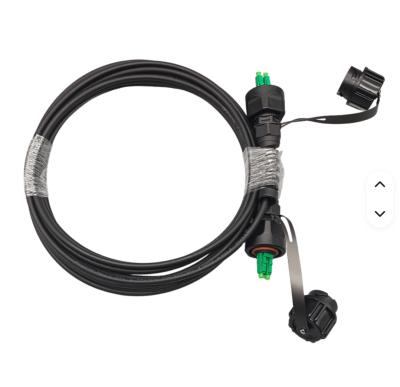 China Ip68 FTTA ODVA LC to ODVA LC UPC APC 5.0mm Outdoor Armored Waterproof Fiber Jumper Patch cord for sale