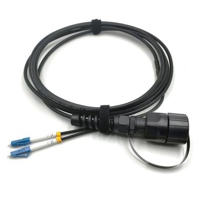 China Ip68 FTTA ODVA LC to DLC UPC APC 5.0mm Outdoor Armored Waterproof Fiber Jumper Patch cord for sale