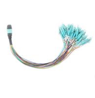 China 8/12 Cores MPO-LC OM3 Fiber Cables breakout Patch Cable MPO LC Harness Cable 0.9mm 2.0mm LSZH for sale